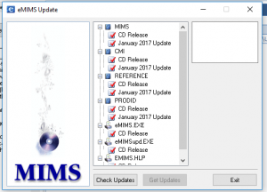 Updating eMIMS Classic with Monthly Internet Updates | MIMS Knowledge Base